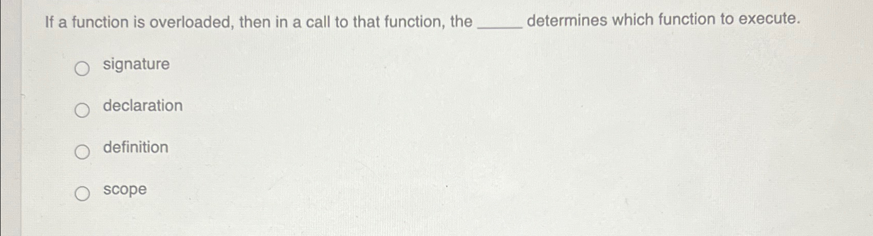 Solved If A Function Is Overloaded Then In A Call To That