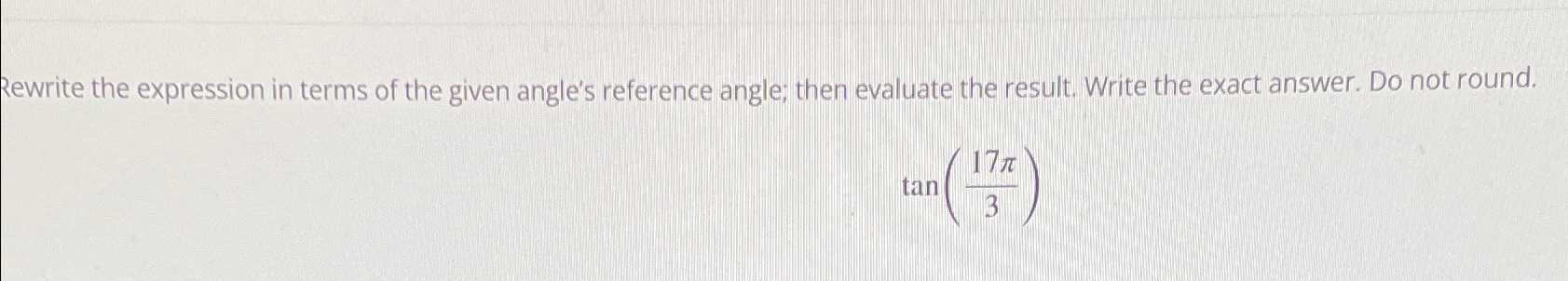 Solved Rewrite the expression in terms of the given angle's | Chegg.com