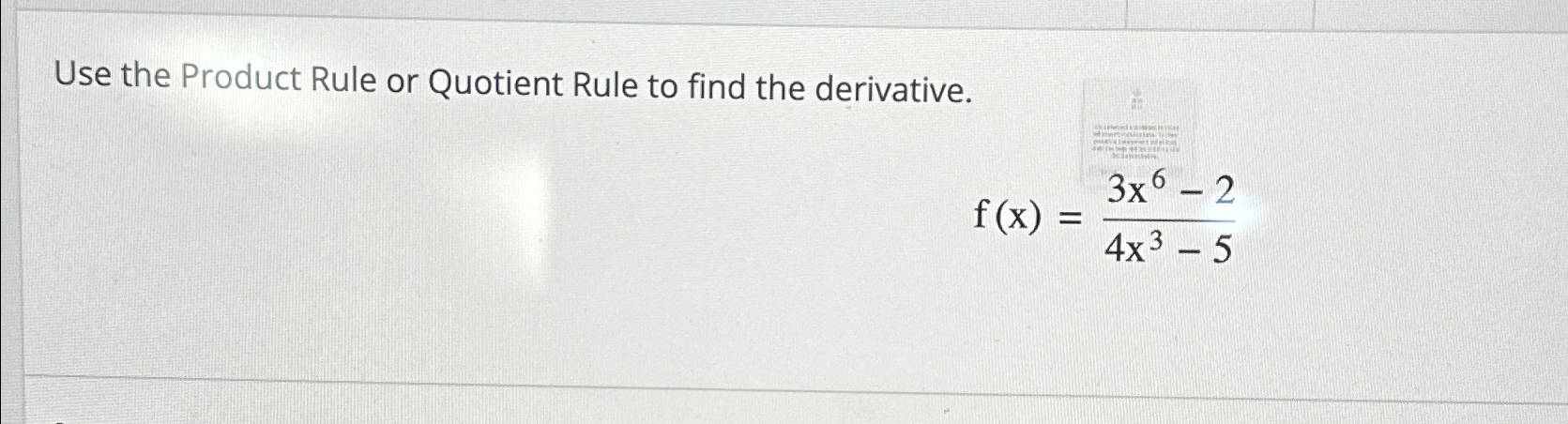 Solved Use the Product Rule or Quotient Rule to find the | Chegg.com