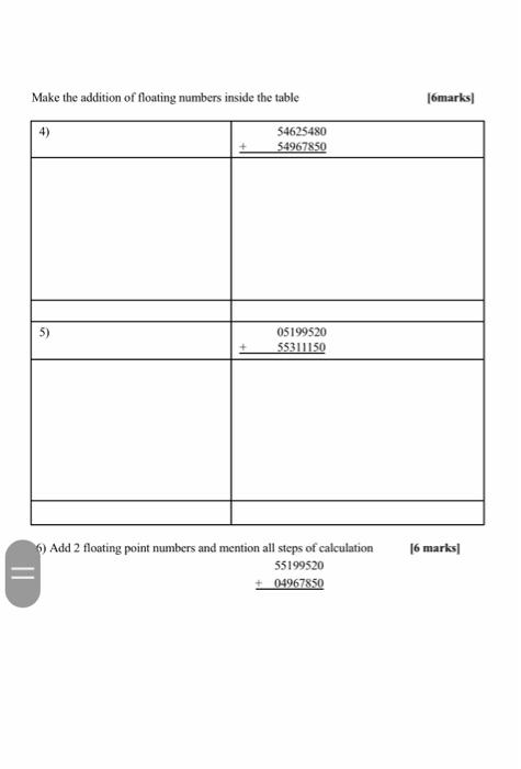 Solved Section (C) Numerical Calculations [30 marks) Make | Chegg.com