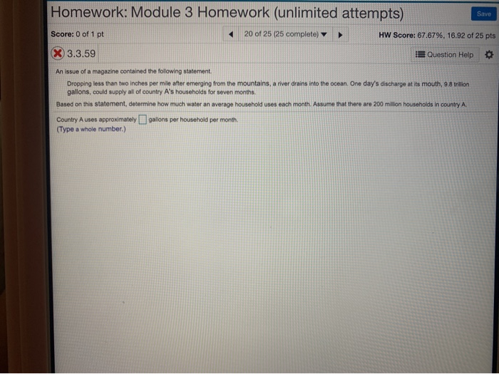 Solved Homework Module 3 Homework Unlimited Attempts Save