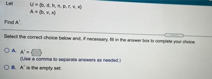 Solved Calculate The Number Of Subsets And Proper Subsets
