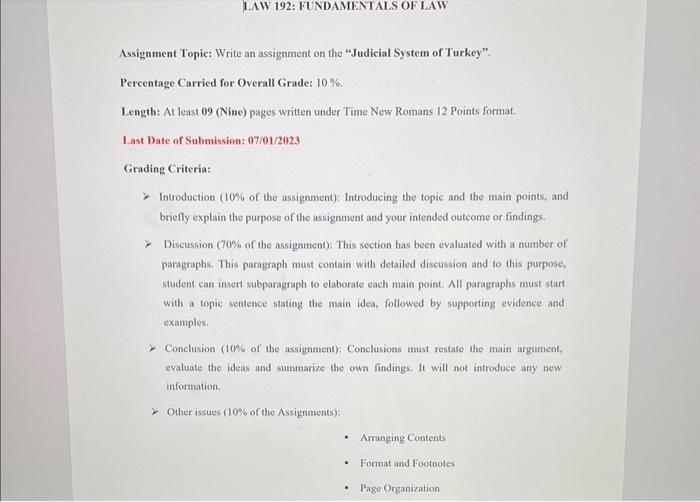 Assignment Topic: Write an assignment on the | Chegg.com