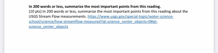 Solved In 200 words or less, summarize the most important | Chegg.com