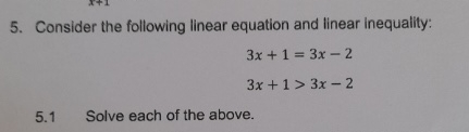 Solved Consider the following linear equation and linear | Chegg.com