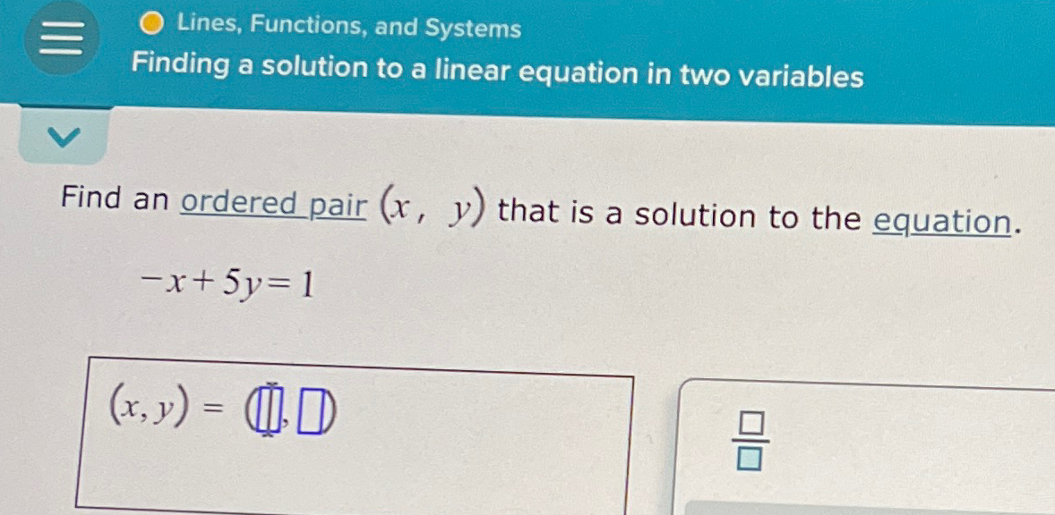 Solved Lines Functions And Systemsfinding A Solution To A