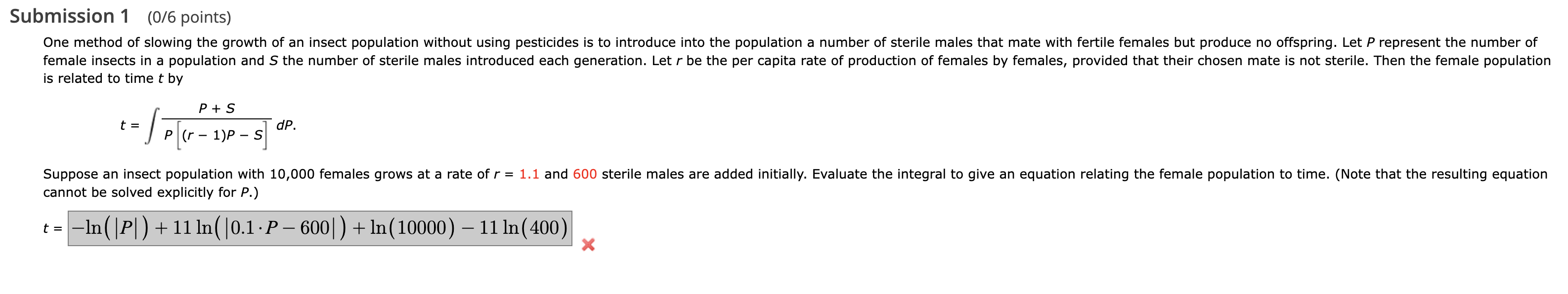 Solved Submission 1 (0/6 ﻿points)One method of slowing the | Chegg.com