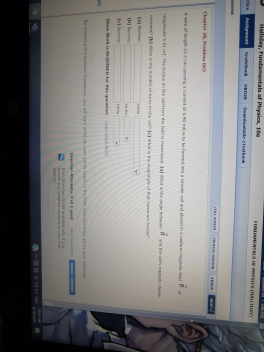 Solved Halliday, Fundamentals of Physics, 10e FUNDAMENTALS | Chegg.com Solved Halliday, Fundamentals of Physics, 10e FUNDAMENTALS | Chegg.com