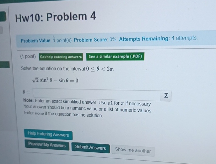 Solved Hw10 Problem 4problem Value 1 ﻿points ﻿problem 