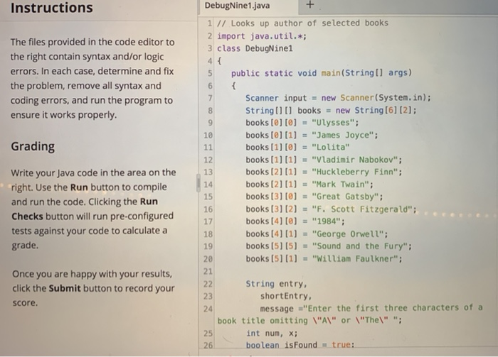 Solved Instructions 5 The files provided in the code editor | Chegg.com