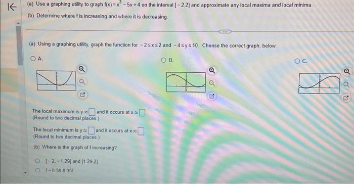 Solved K (a) Use a graphing utility to graph f(x)=x²-5x+4 on | Chegg.com