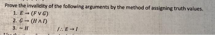 Solved Prove the invalidity of the following arguments by | Chegg.com