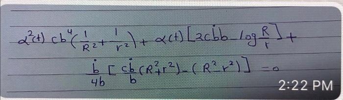 Solved Find alphayou should get a quadratic equation of/ | Chegg.com