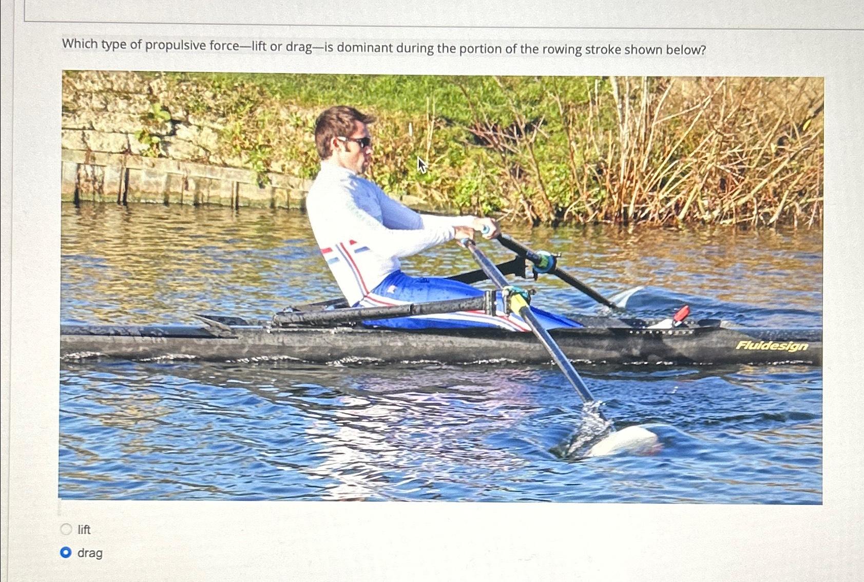 Solved Which type of propulsive force-lift or drag - ﻿is | Chegg.com