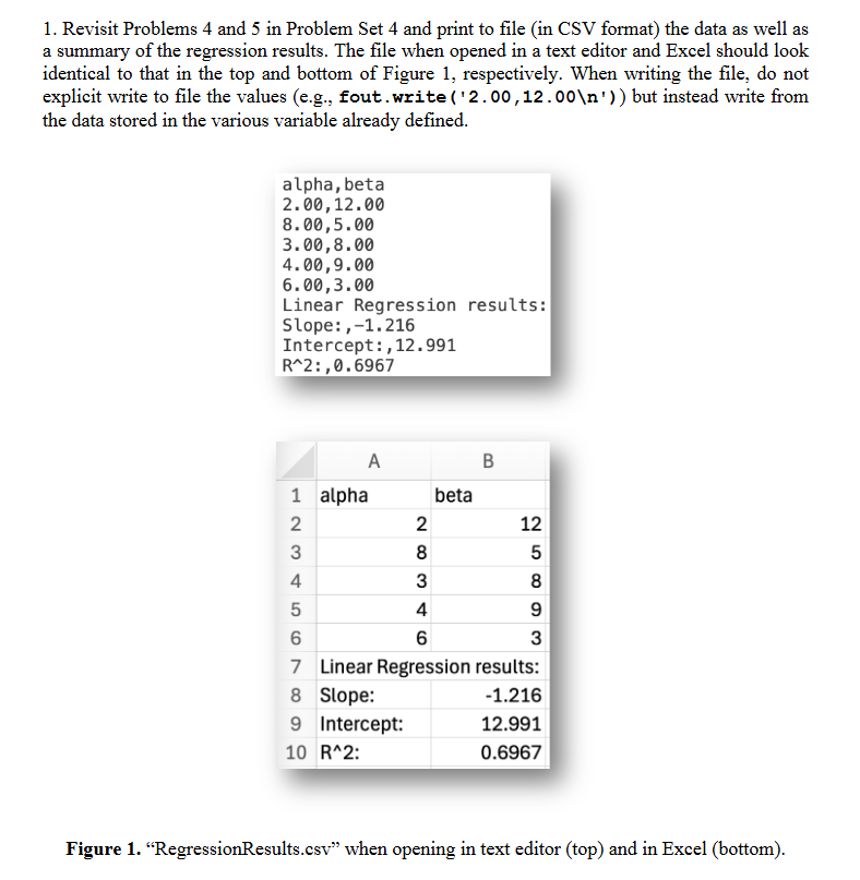 Solved 1. ﻿Revisit Problems 4 ﻿and 5 ﻿in Problem Set 4 ﻿and | Chegg.com