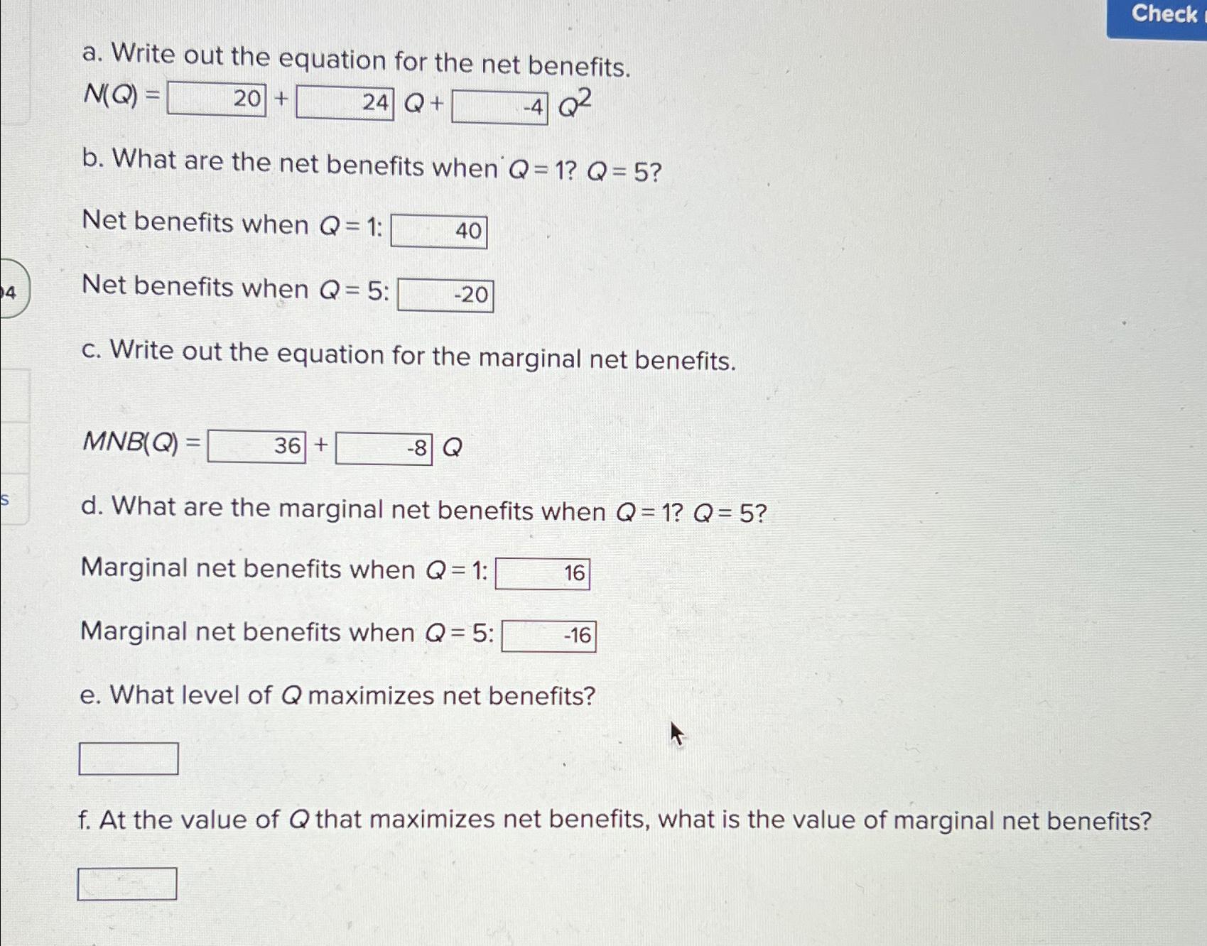 Solved a. ﻿Write out the equation for the net | Chegg.com