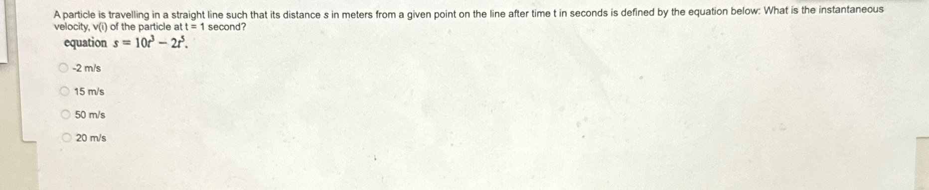 Solved A particle is travelling in a straight line such that | Chegg.com