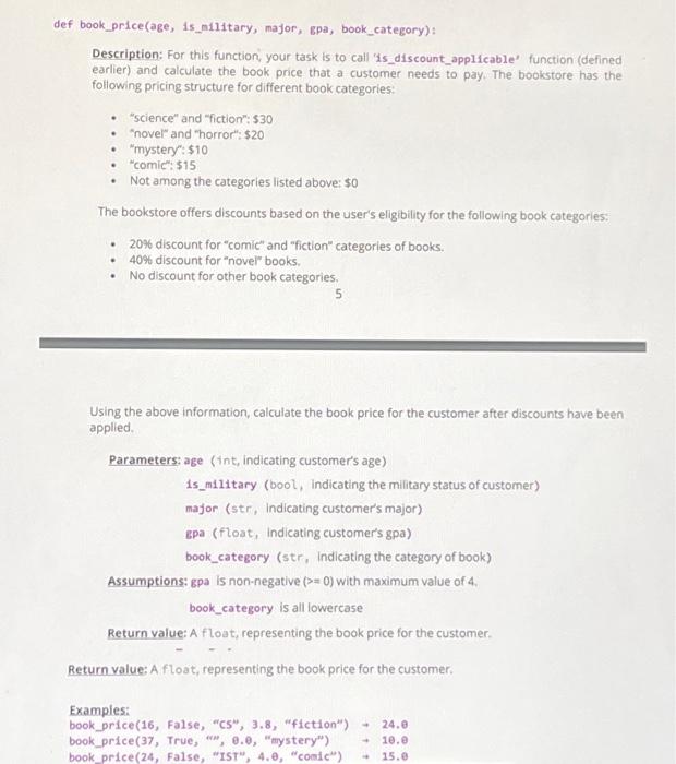 Solved Allowed Things: - Any arithmetic/comparison/boolean | Chegg.com