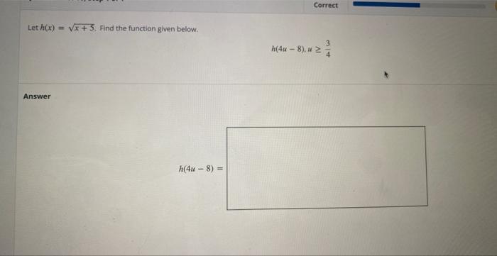 Solved Let h(x)=x+5. Find the function given below. | Chegg.com