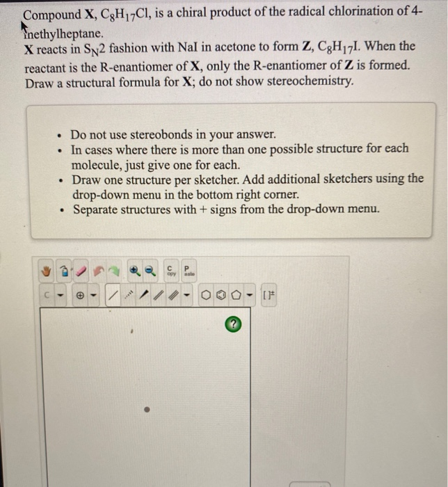 Solved Compound X, CH, Cl, is a chiral product of the | Chegg.com