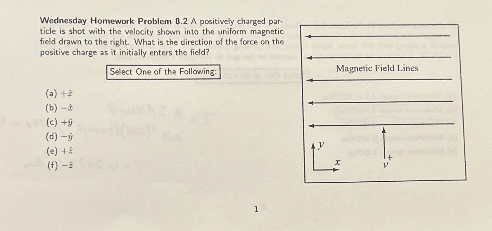 Solved Wednesday Homework Problem 8.2 ﻿A positively charged | Chegg.com