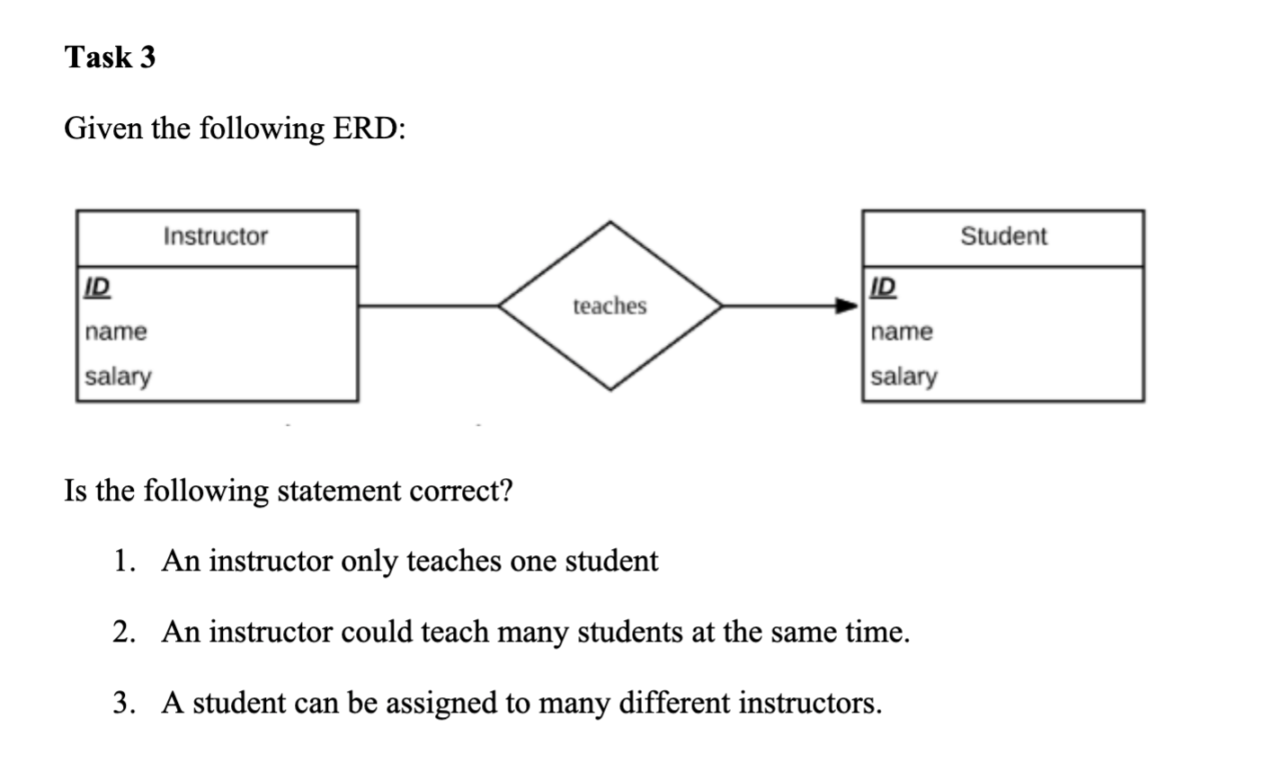 Solved Help with Practice Question - ﻿Task 3Given the | Chegg.com