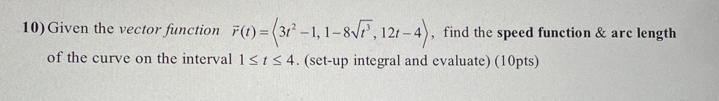 Solved Given the vector function | Chegg.com