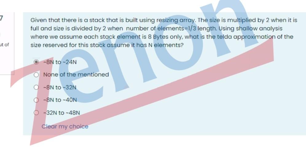 Solved Given that there is a stack that is built using | Chegg.com