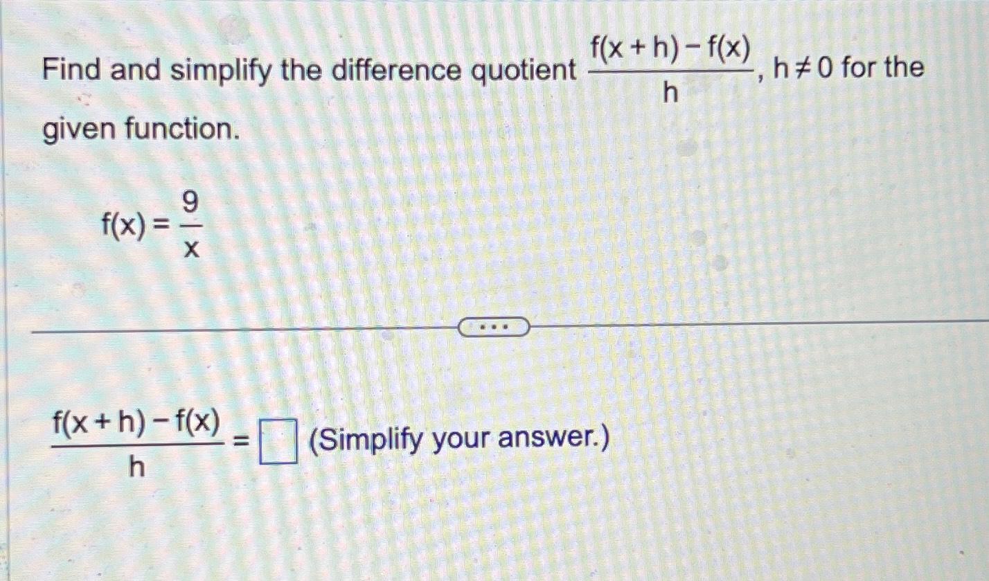Solved Please help!! Find and simplify the difference | Chegg.com