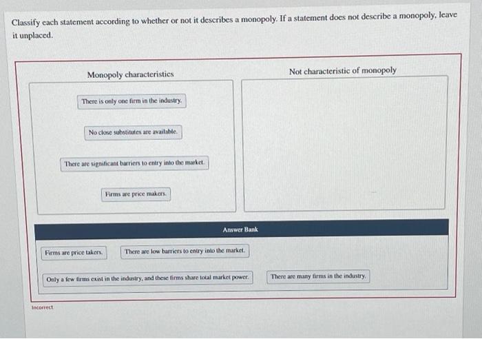Solved Classify each statement according to whether or not | Chegg.com