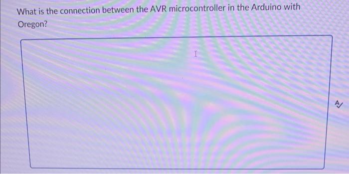 Solved What is the connection between the AVR | Chegg.com