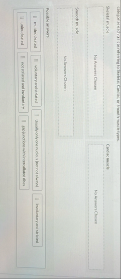 Solved categorize each trait as referring to Skeletal, | Chegg.com