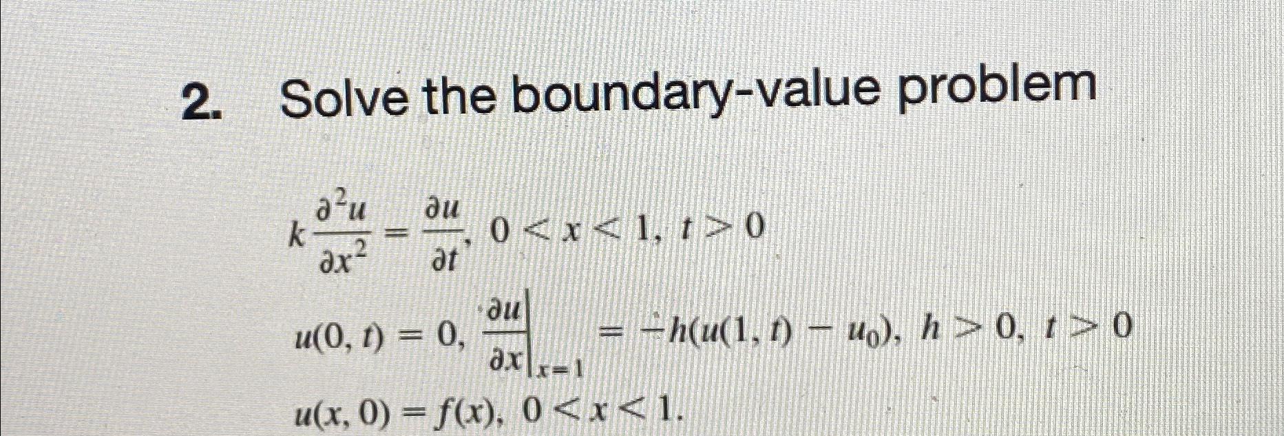 Solved Solve the boundary-value | Chegg.com