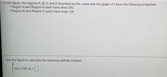 Solved In the figure, the regions A, B, C and D bounded by | Chegg.com