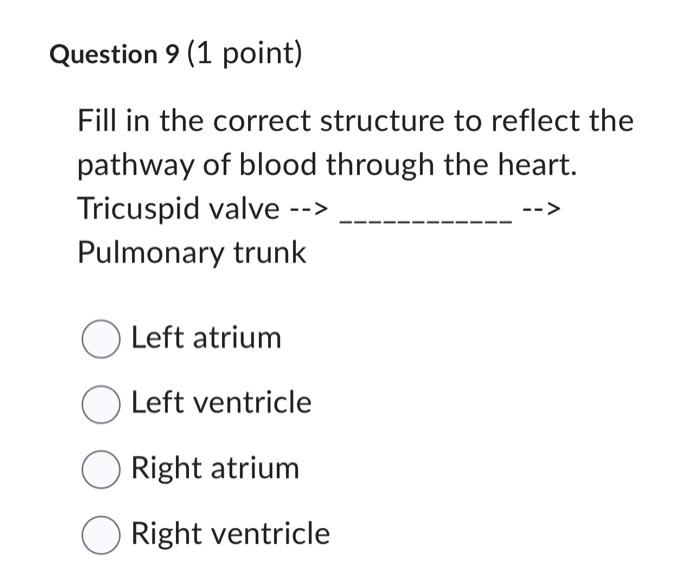 Solved Question 9 (1 point) Fill in the correct structure to | Chegg.com