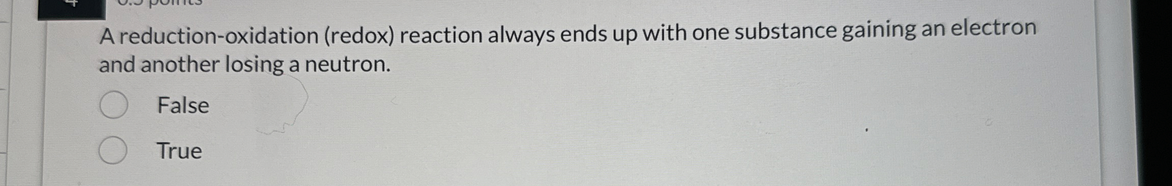 Solved A reduction-oxidation (redox) ﻿reaction always ends | Chegg.com