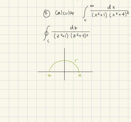 Solved (5) ﻿Calcular ∫0∞dx(x2+1)(x2+4)2o∫c﻿dz(z2+1)(z2+4)2 | Chegg.com
