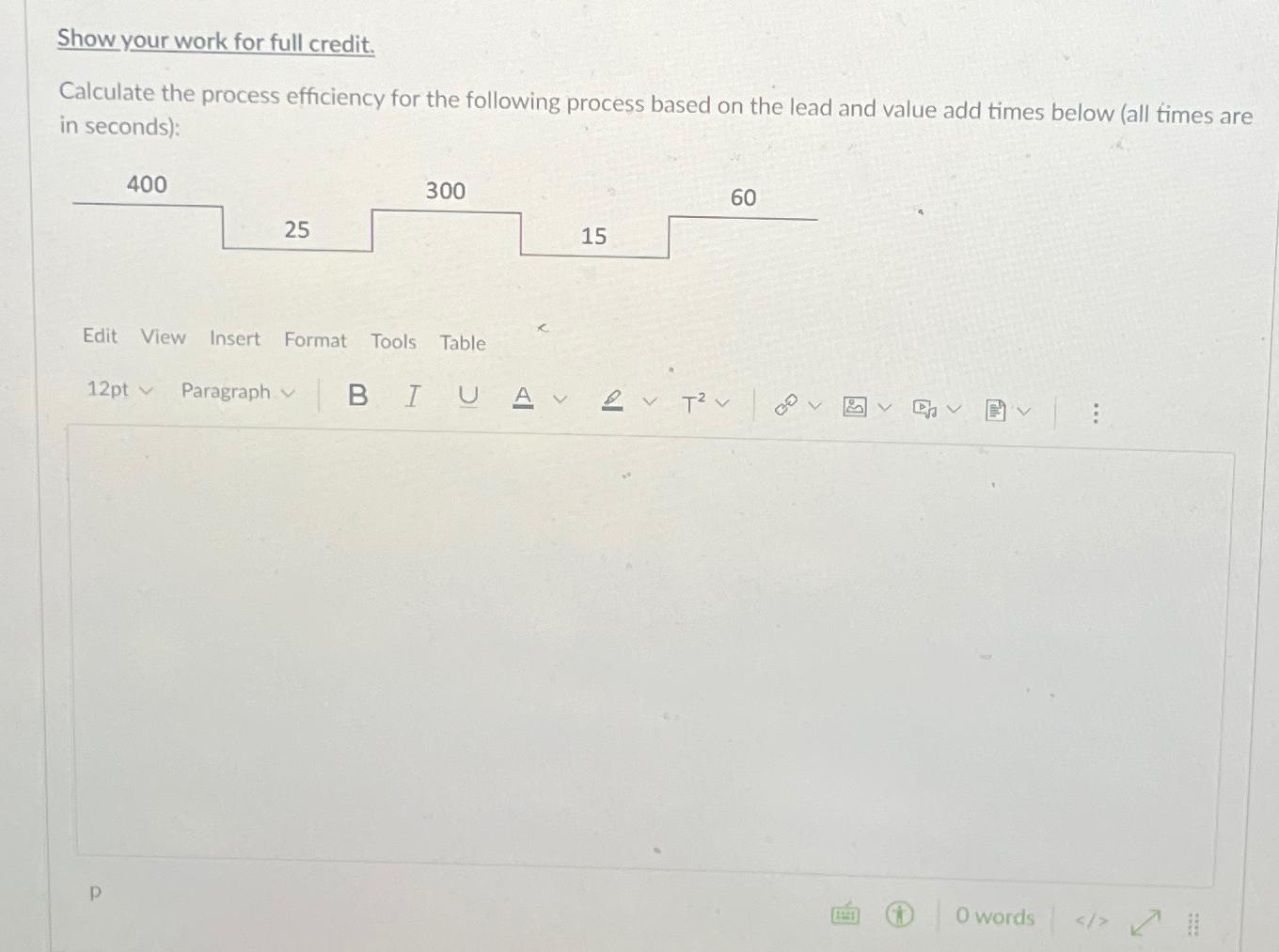 Solved Show your work for full credit.Calculate the process | Chegg.com