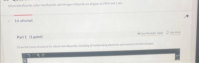 Solved Silicon tetrafluoride, sulfur tetrafluoride, and | Chegg.com
