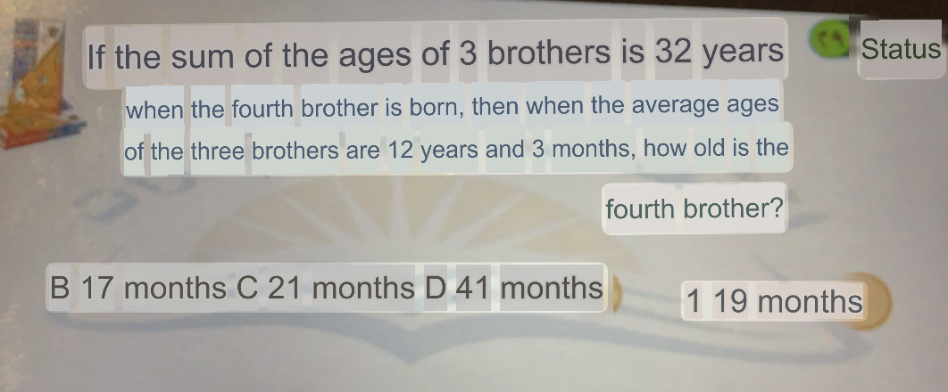Solved If the sum of the ages of 3 ﻿brothers is 32 | Chegg.com