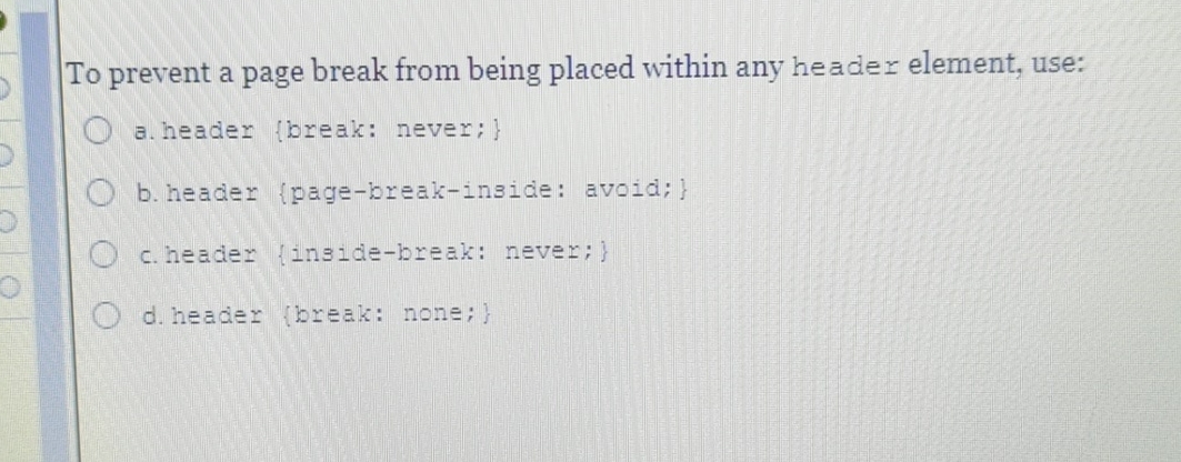 Solved To Prevent A Page Break From Being Placed Within Any