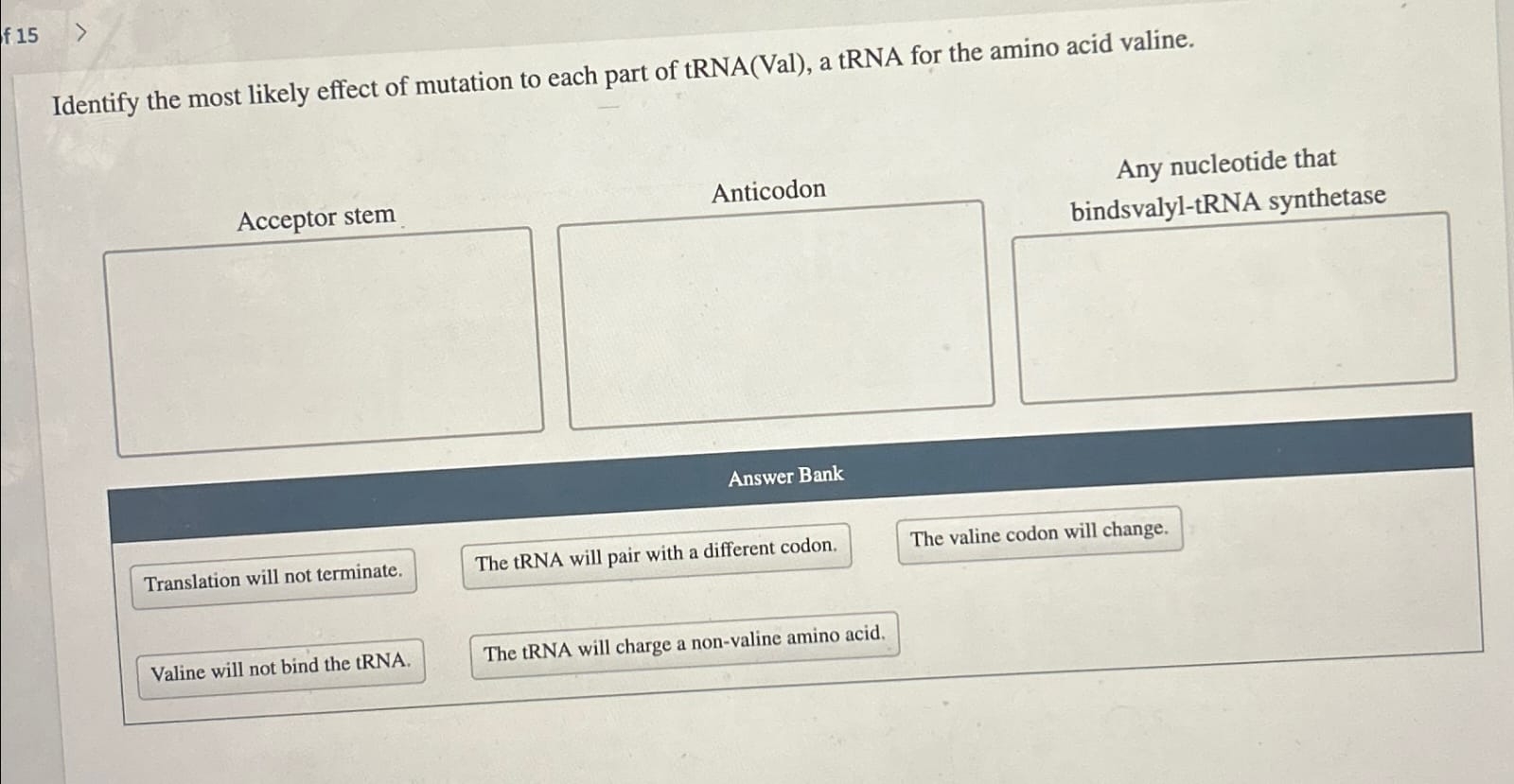 Solved Identify the most likely effect of mutation to each | Chegg.com