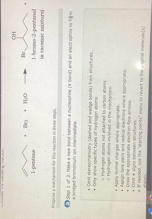 Solved 1-pentene 1-bromo-2-pentanol (a racemic mixture) | Chegg.com
