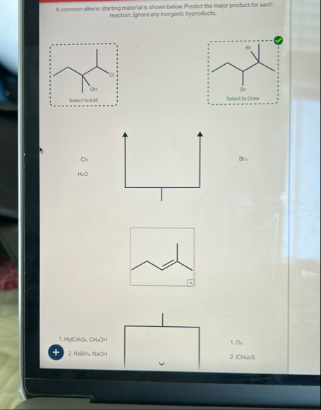 [Solved]: A common alkene starting material is shown below.