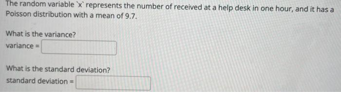 Solved The random variable ' x ' represents the number of | Chegg.com