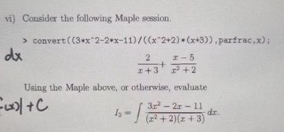 Solved vi) ﻿Consider the following Maple session.> ﻿convert | Chegg.com