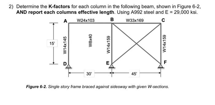 Solved 2) Determine the K-factors for each column in the | Chegg.com