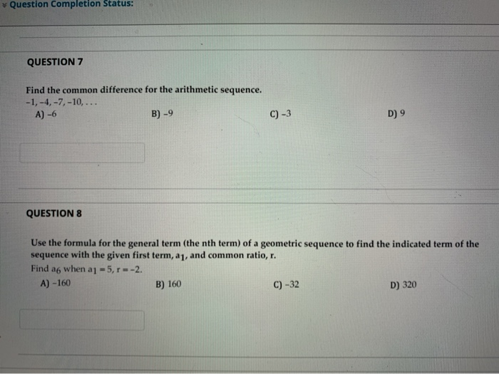 Solved Question Completion Status: QUESTION 7 Find the | Chegg.com