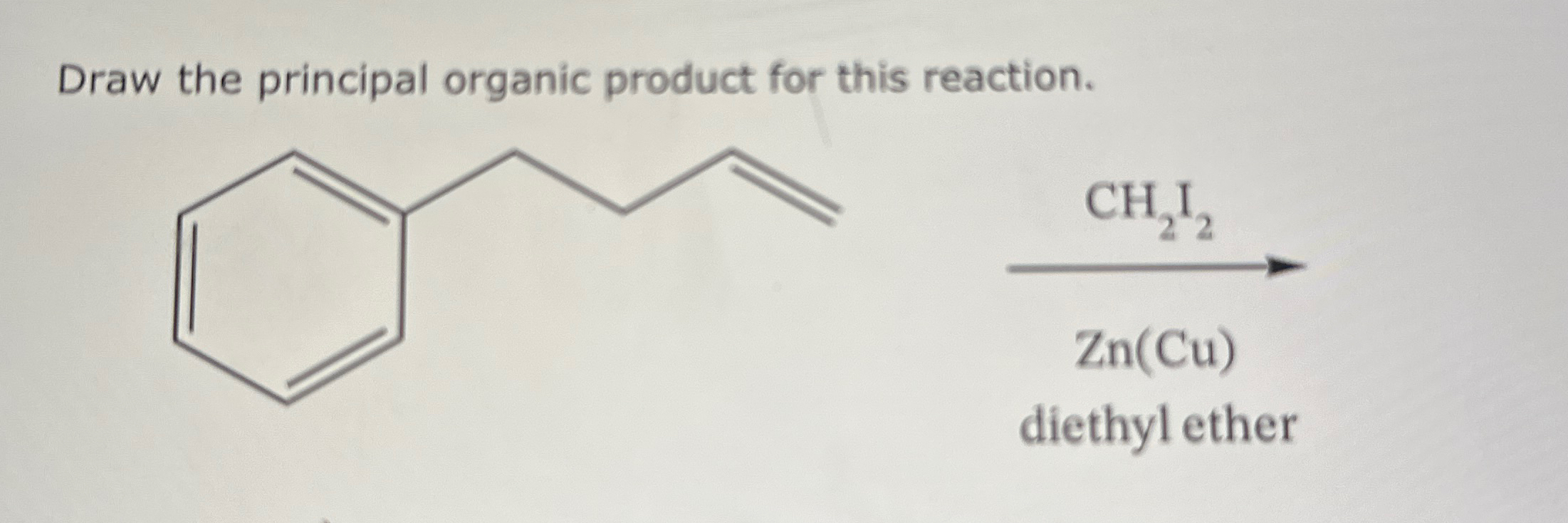 Solved #8. ﻿Draw the principal organic product for this | Chegg.com
