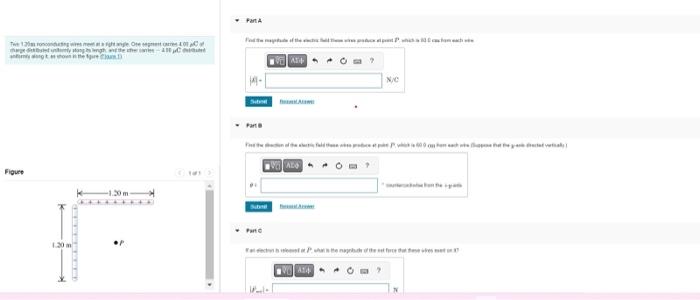 Part 8 Fart itPart D If an electron is released at P. | Chegg.com